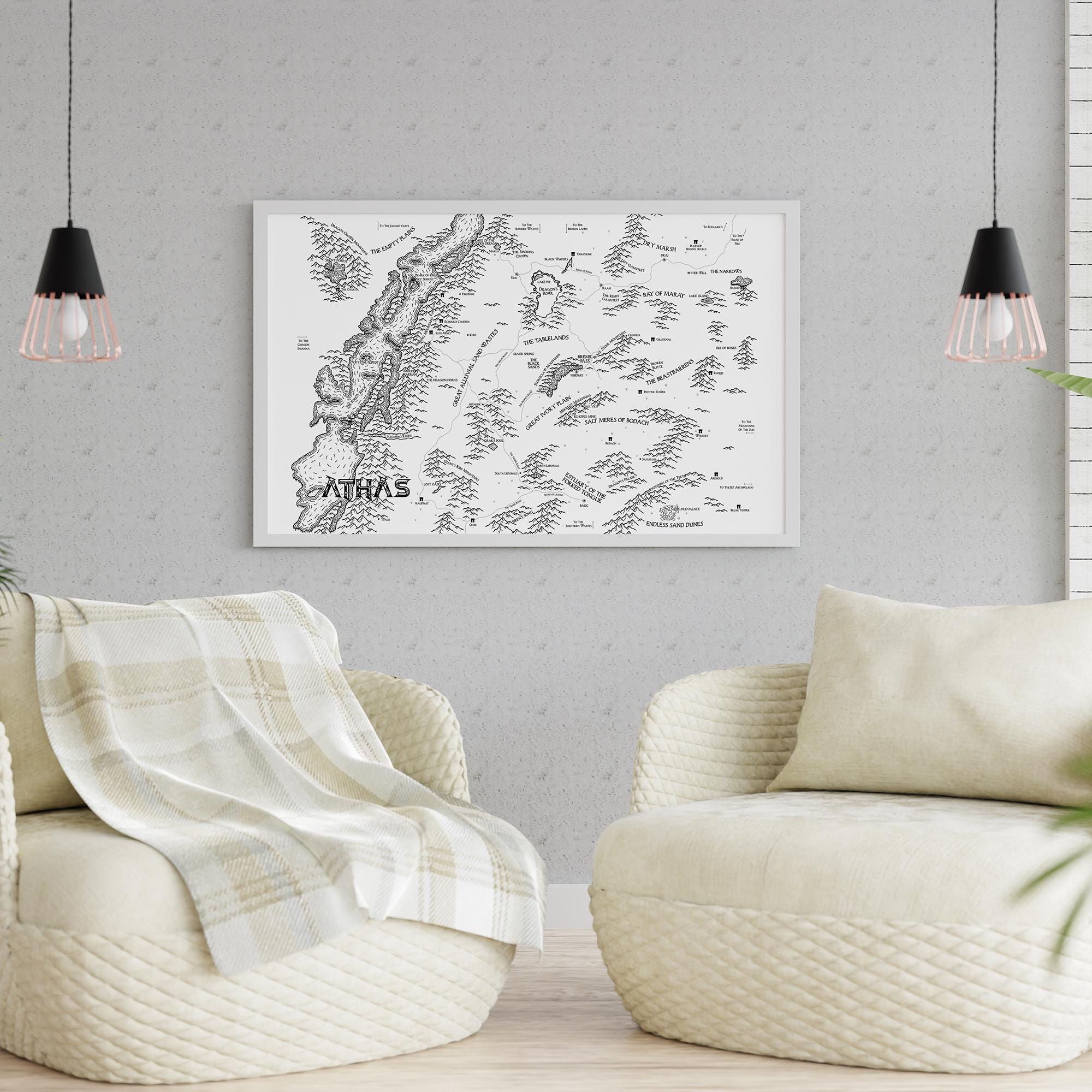 Map of Athas: Dark Sun - Etsy