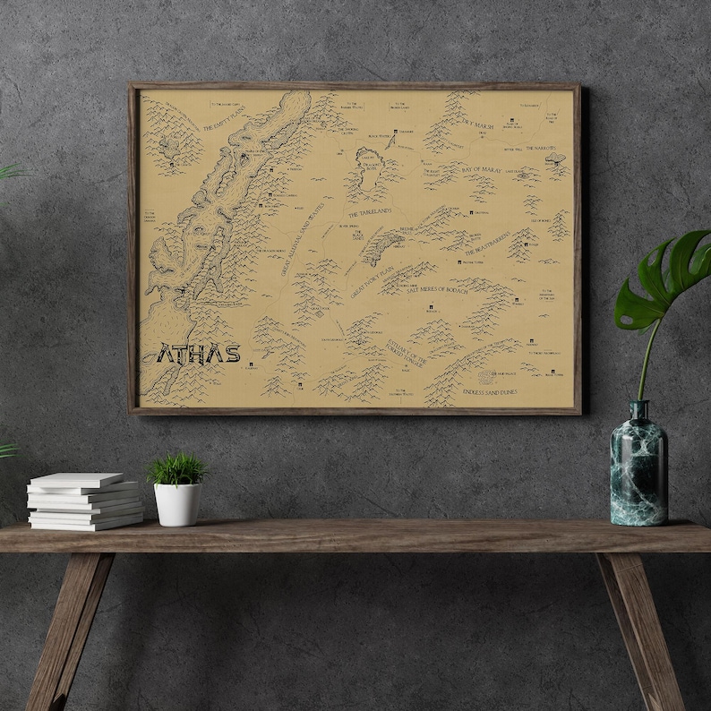 Map of Athas: Dark Sun - Etsy