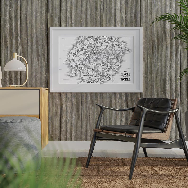Map of Abercrombie's First Law: Circle of the World - Etsy