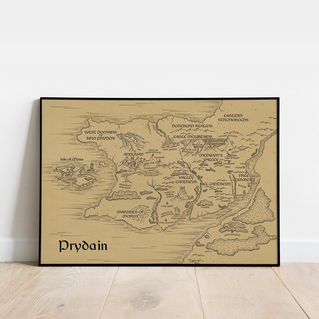 Map of Prydain - Etsy