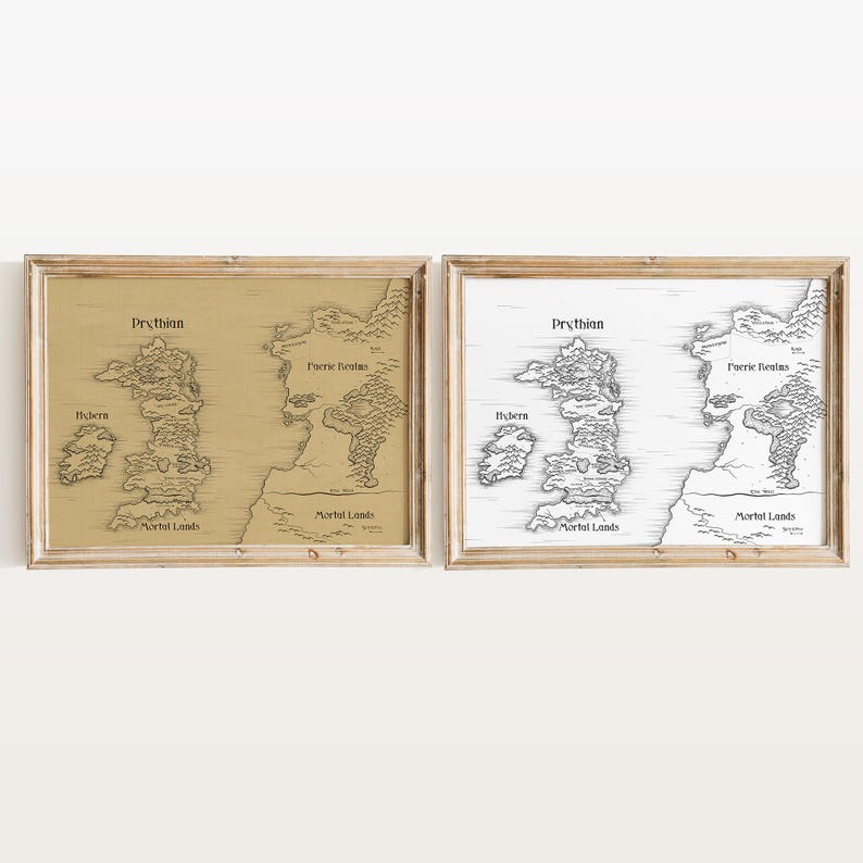 Map of Prythian: ACOTAR - Etsy