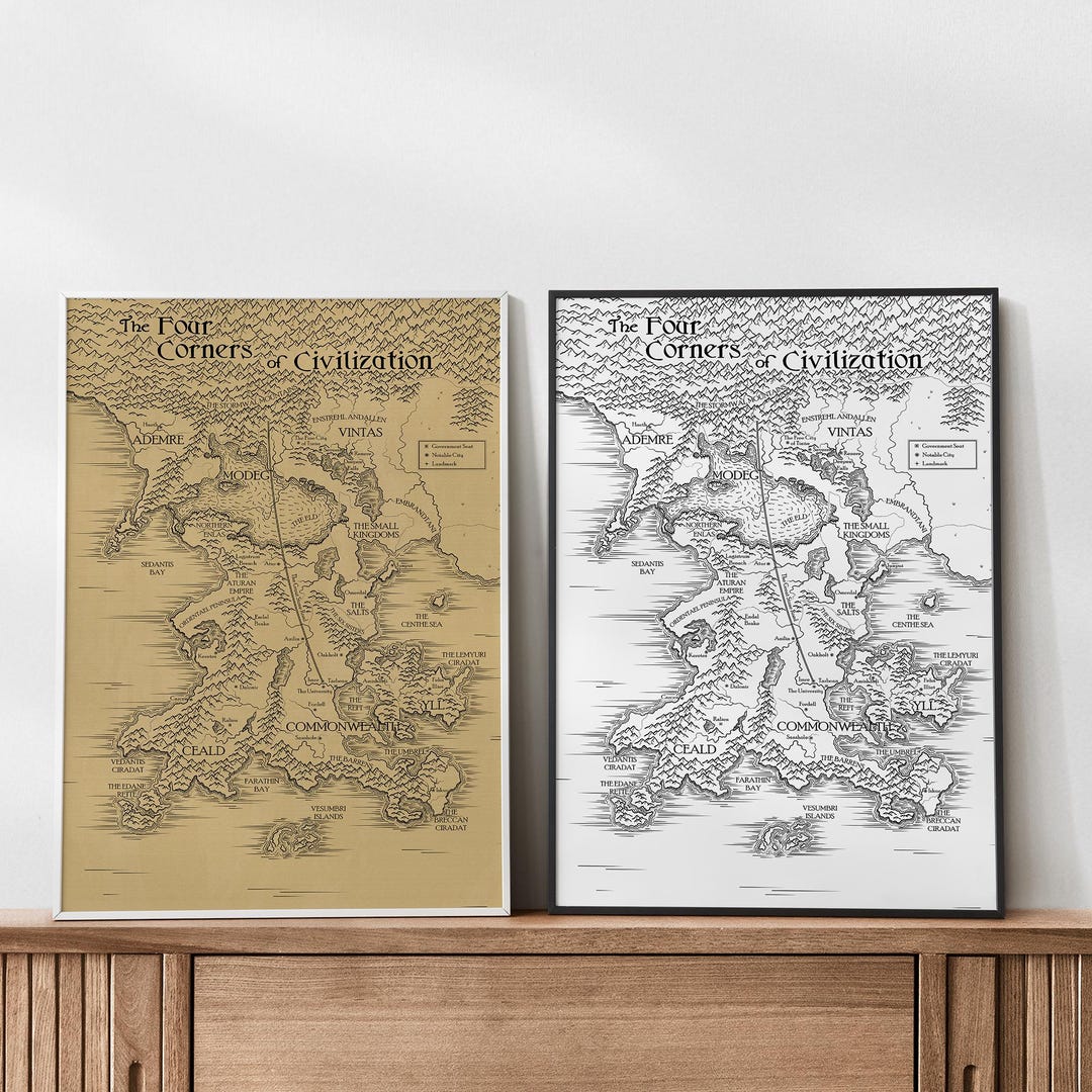 Map of 4 Corners - Etsy