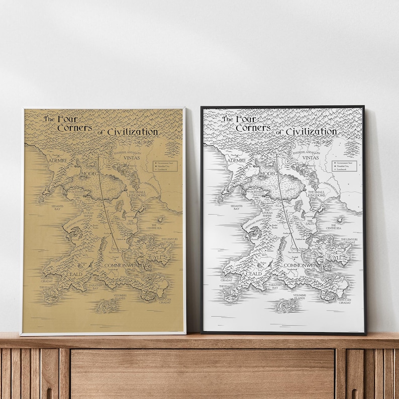 Map of 4 Corners - Etsy