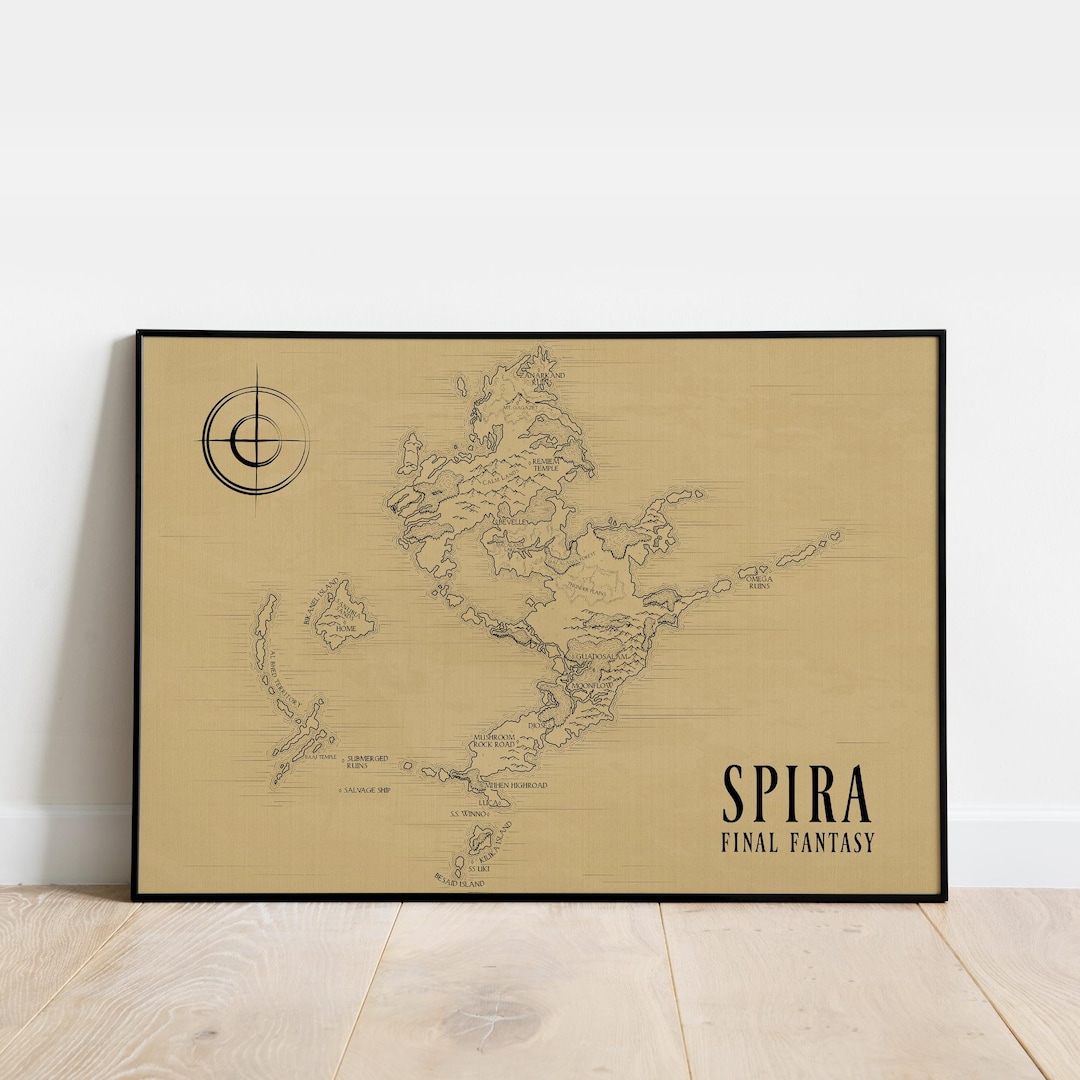 Map of Spira: Final Fantasy X - Etsy