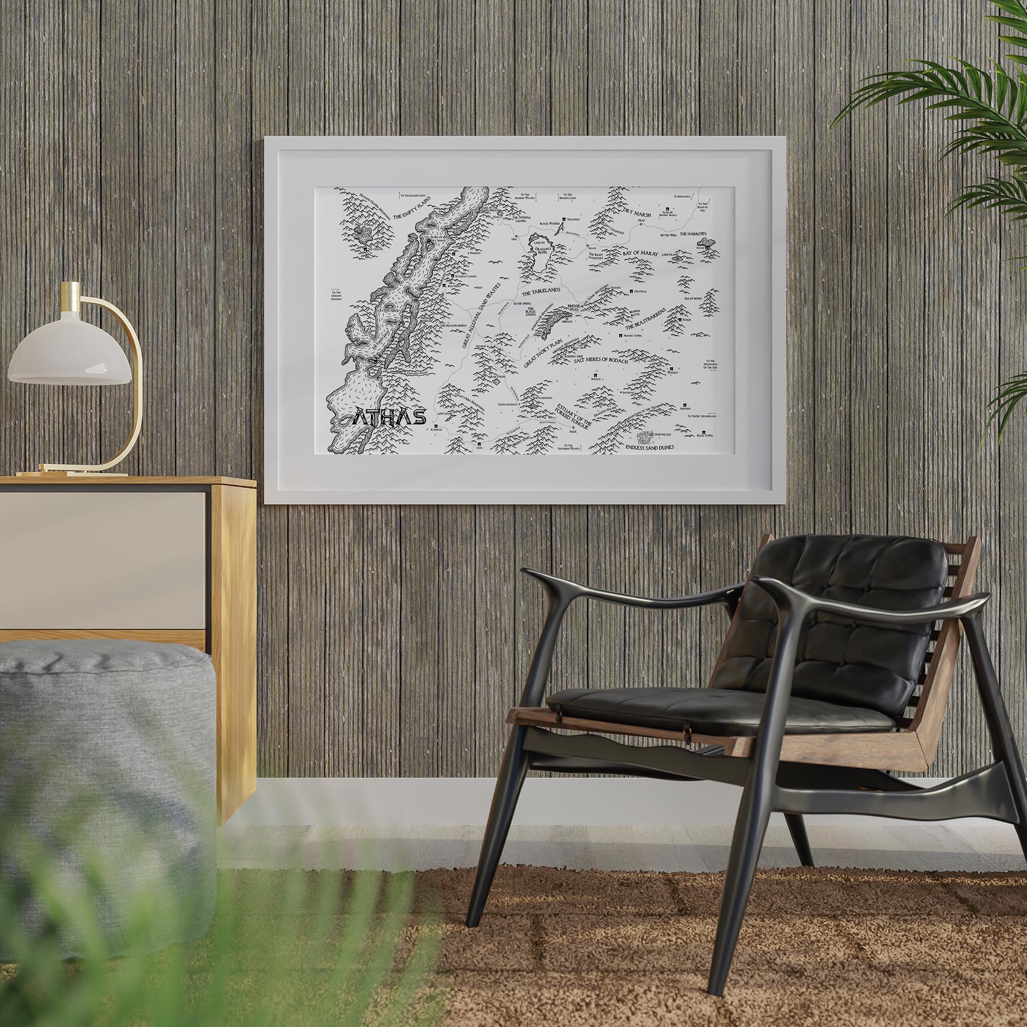 Map of Athas: Dark Sun - Etsy