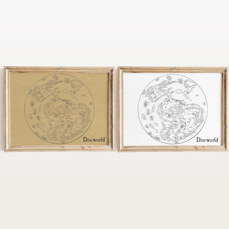 Map of Discworld - Etsy