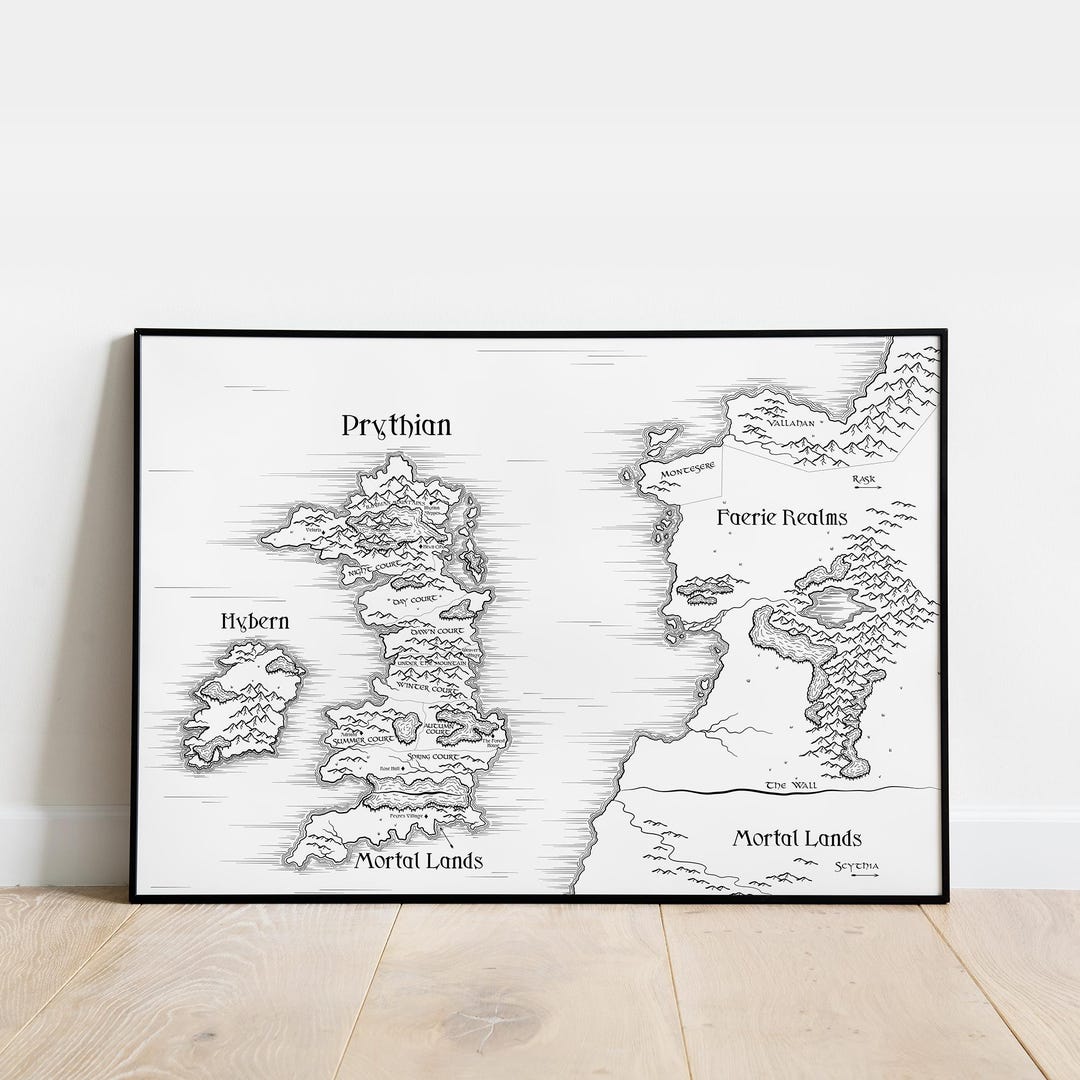 Map of Prythian: ACOTAR - Etsy