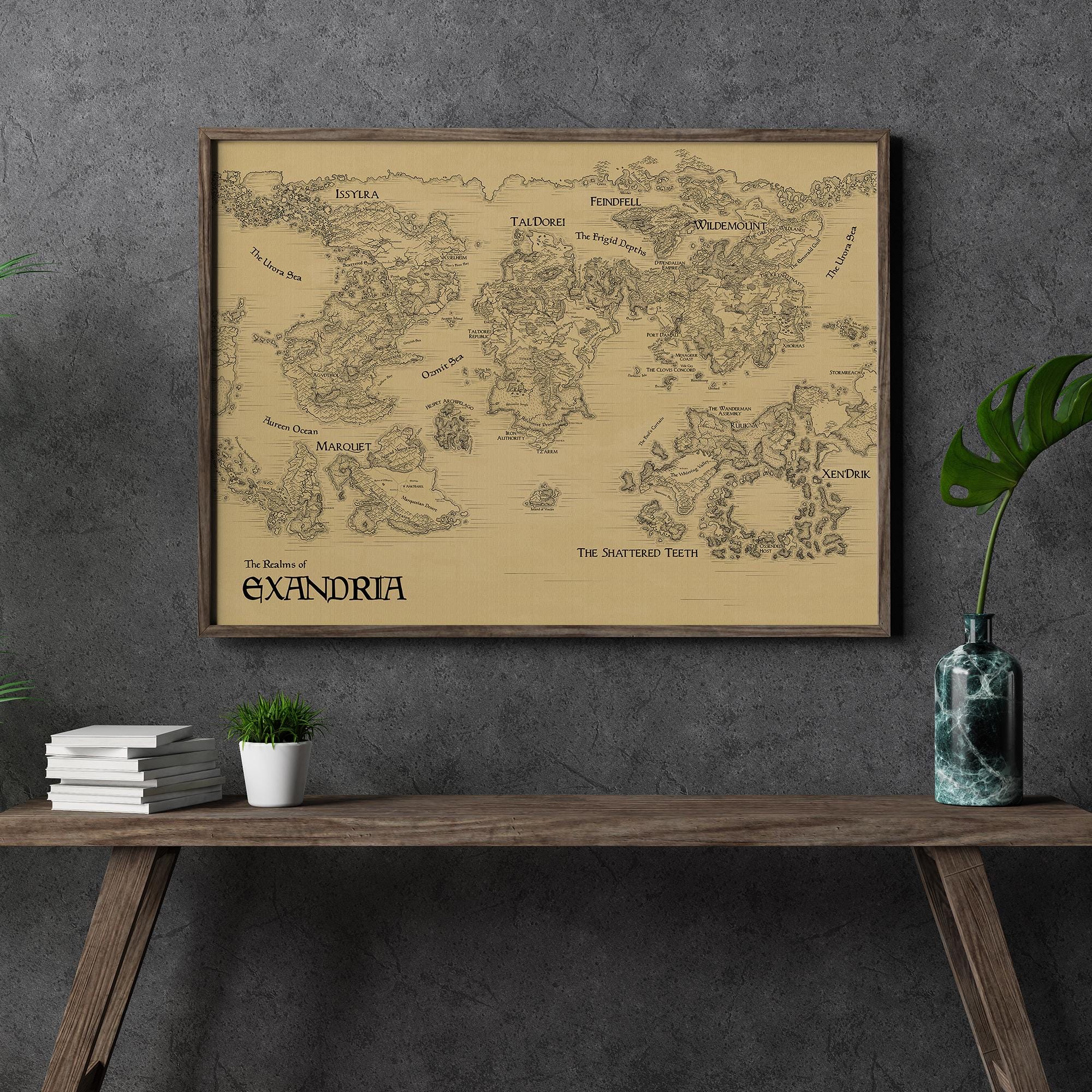 Map of Exandria - Etsy