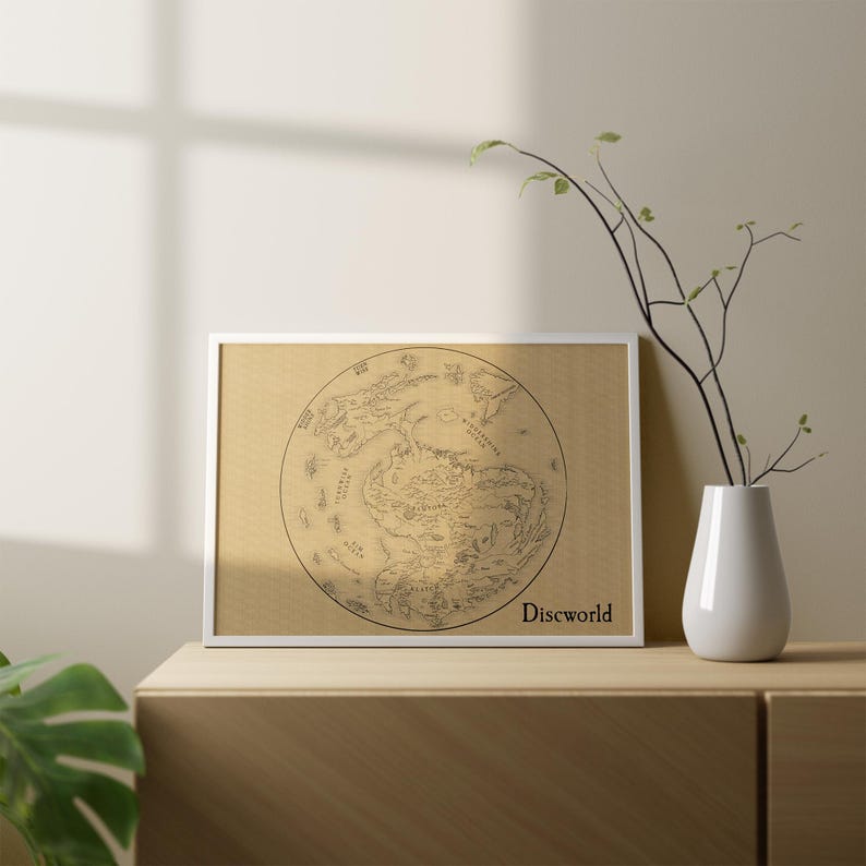 Map of Discworld - Etsy