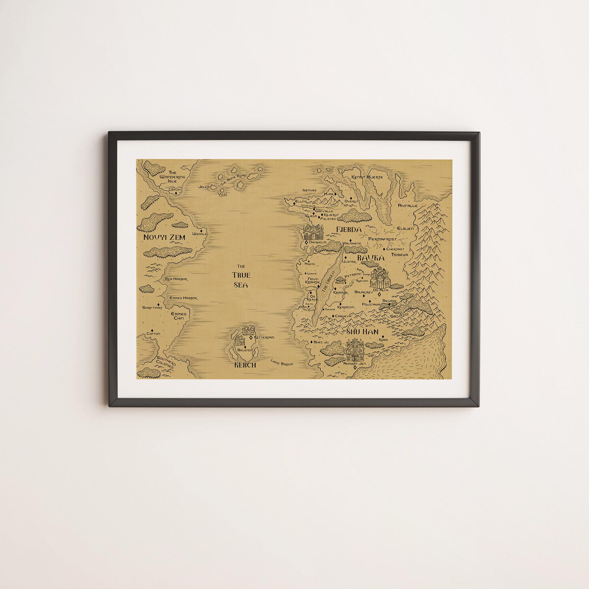 Map of Ravka: Grishaverse - Etsy