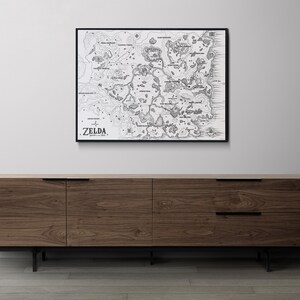 Map of Hyrule: Zelda - Etsy