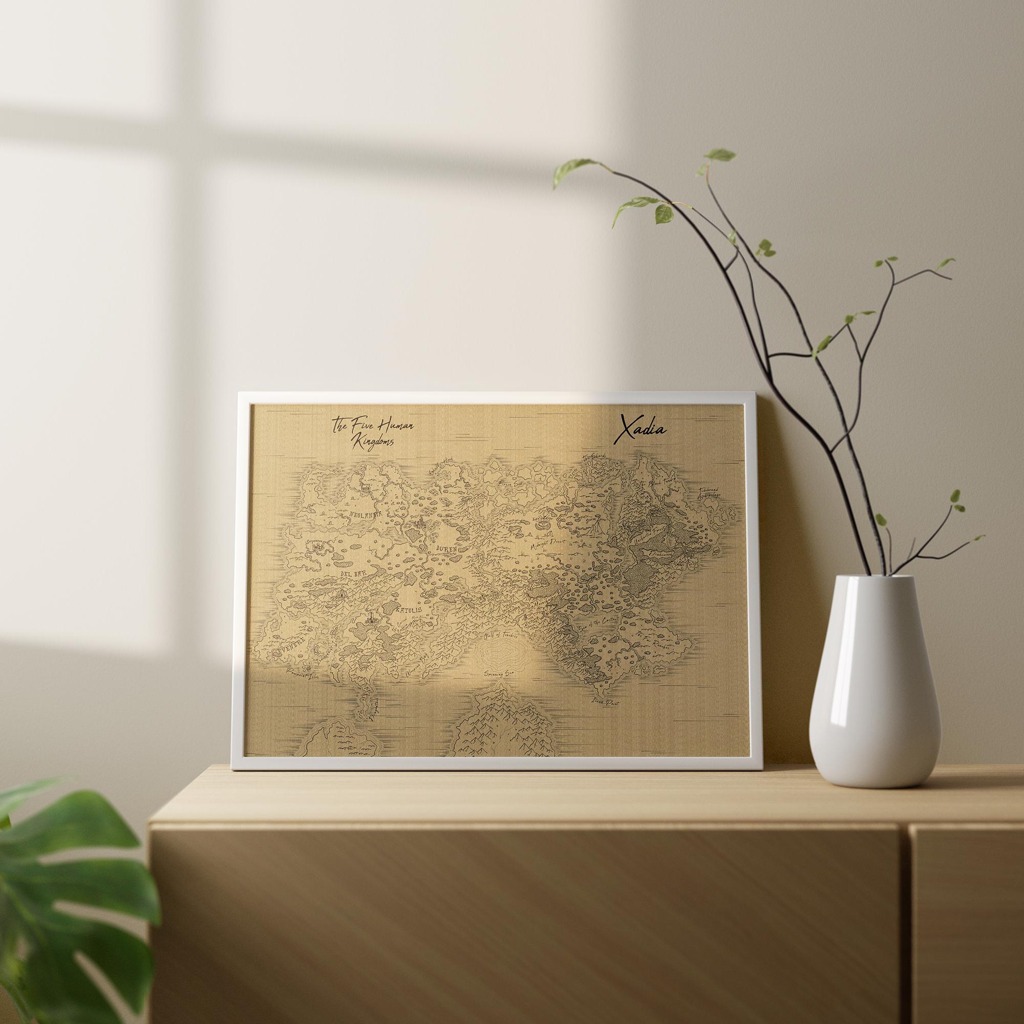 Map of Xadia: Dragon Prince - Etsy