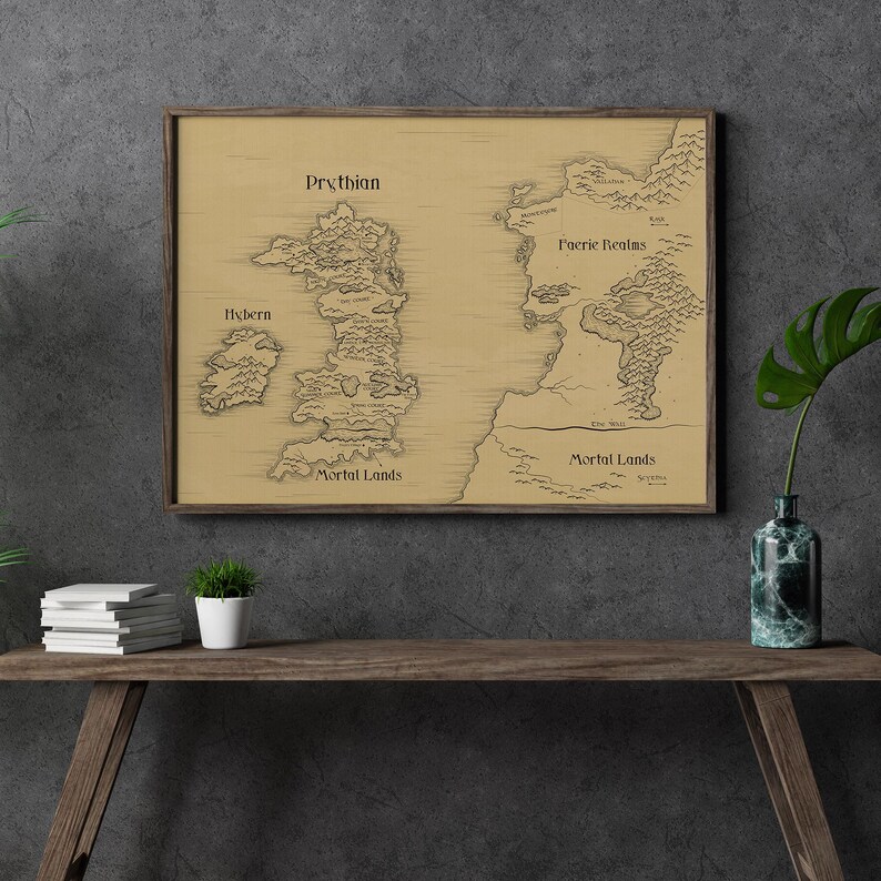 Map of Prythian: ACOTAR - Etsy