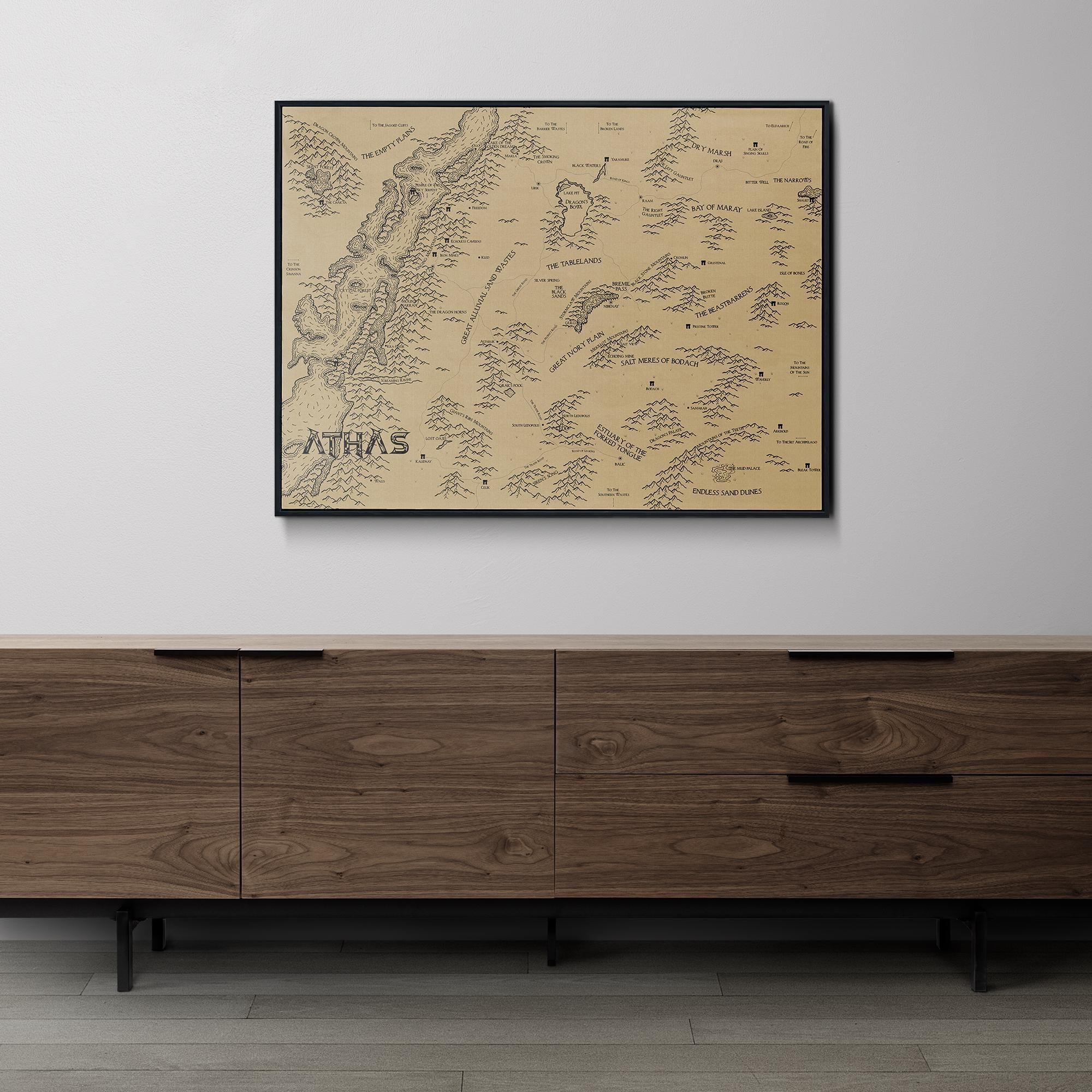 Map of Athas: Dark Sun - Etsy