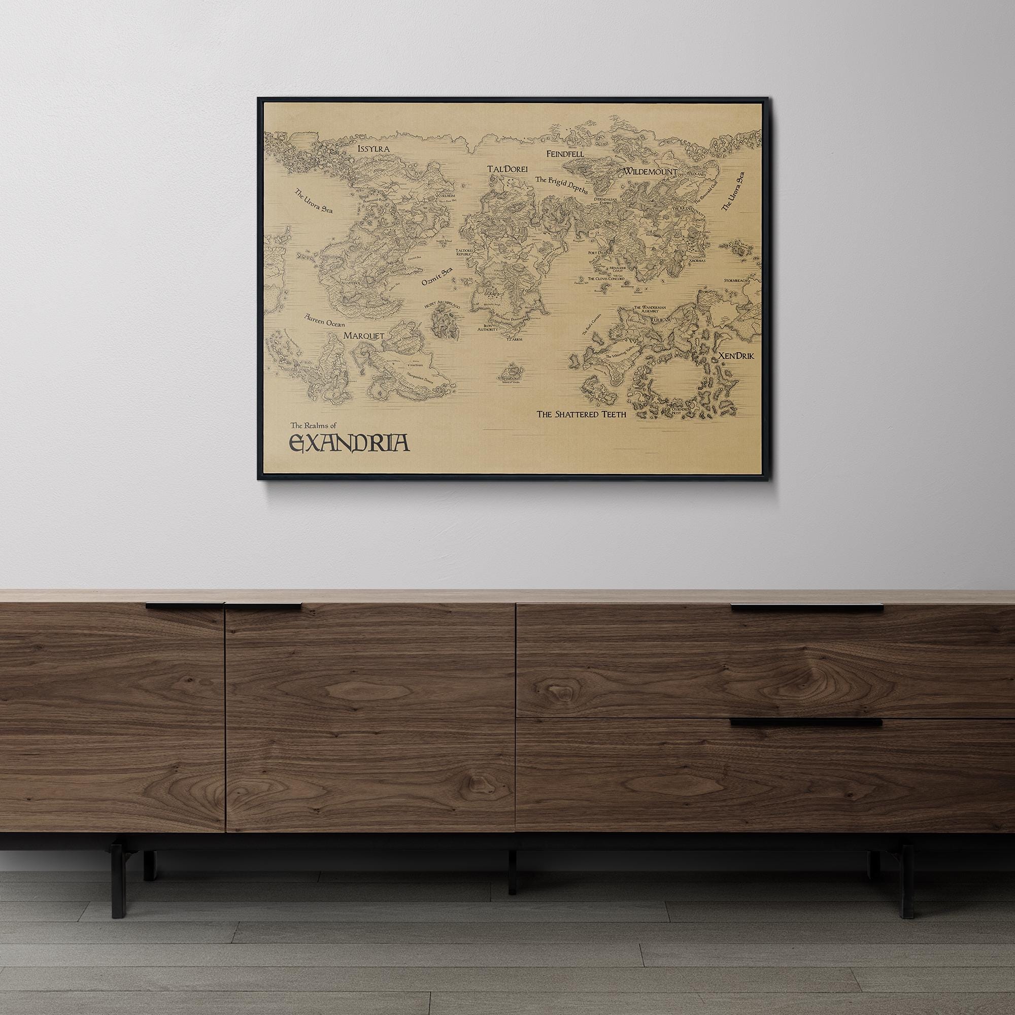 Map of Exandria - Etsy