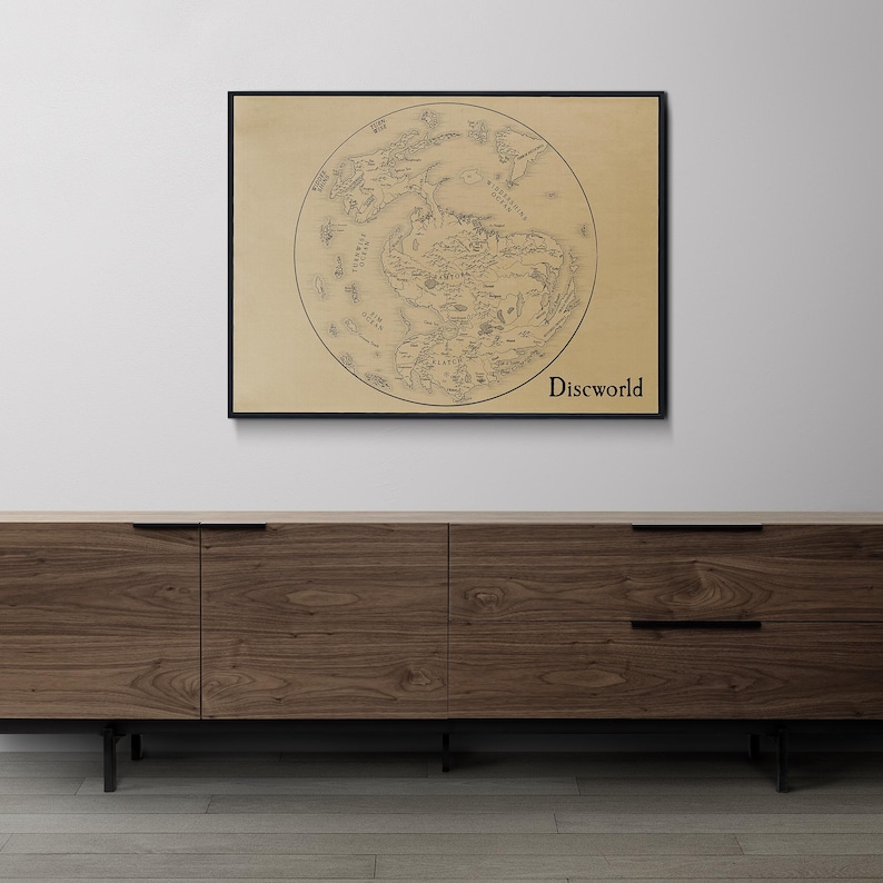 Map of Discworld - Etsy