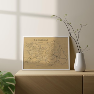 Map of the Empyrean Continent: Fourth Wing - Etsy