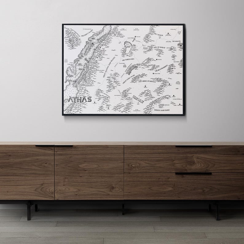 Map of Athas: Dark Sun - Etsy