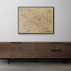 Map of Camelot - Etsy