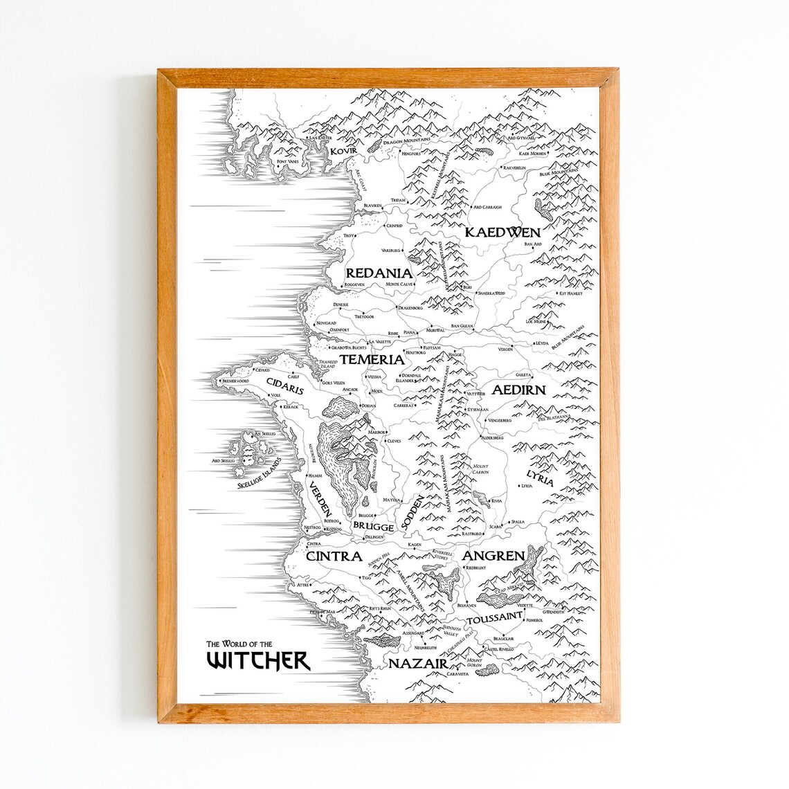 Map of Nilfgaard, Cintra, Riviera and Others - Etsy