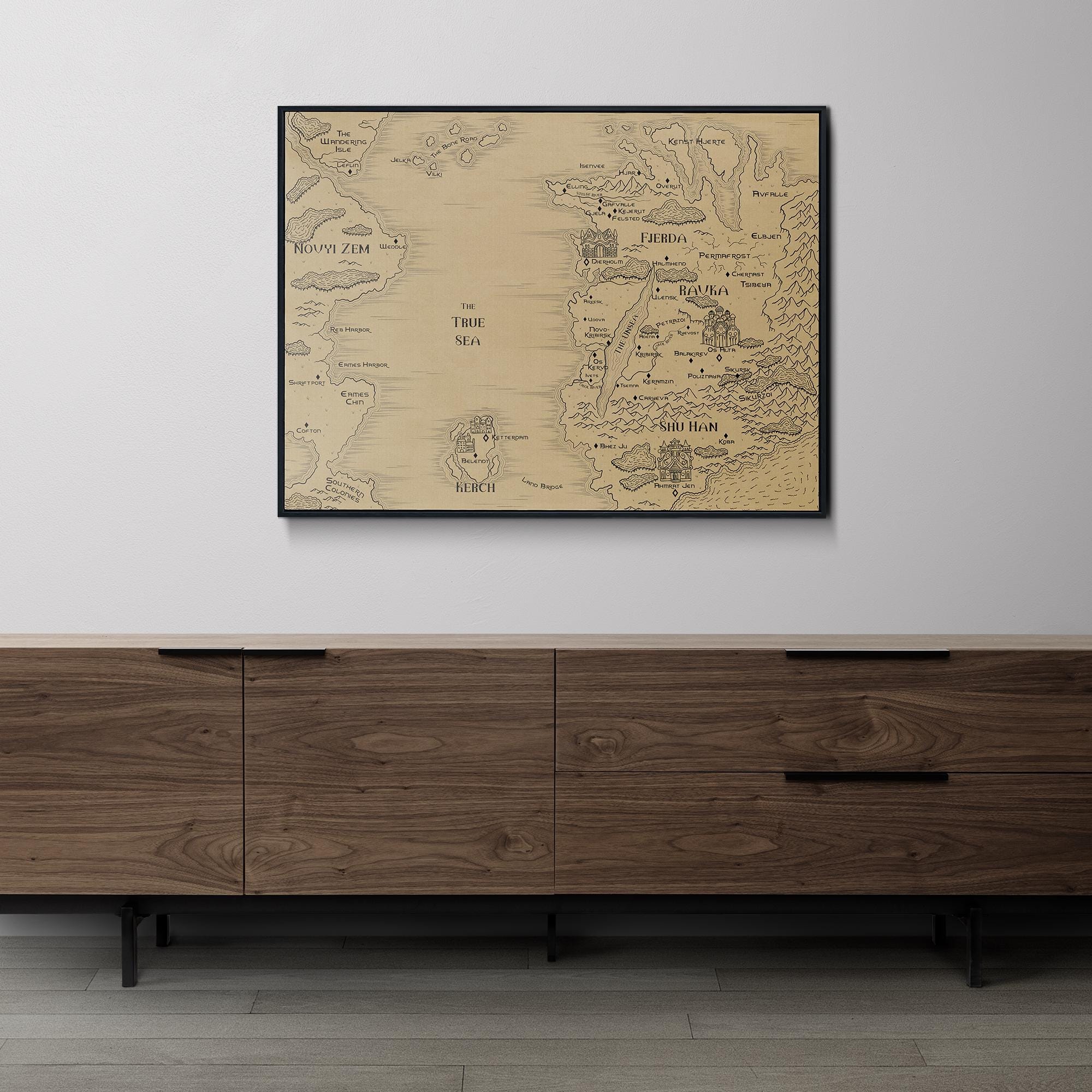 Map of Ravka: Grishaverse - Etsy