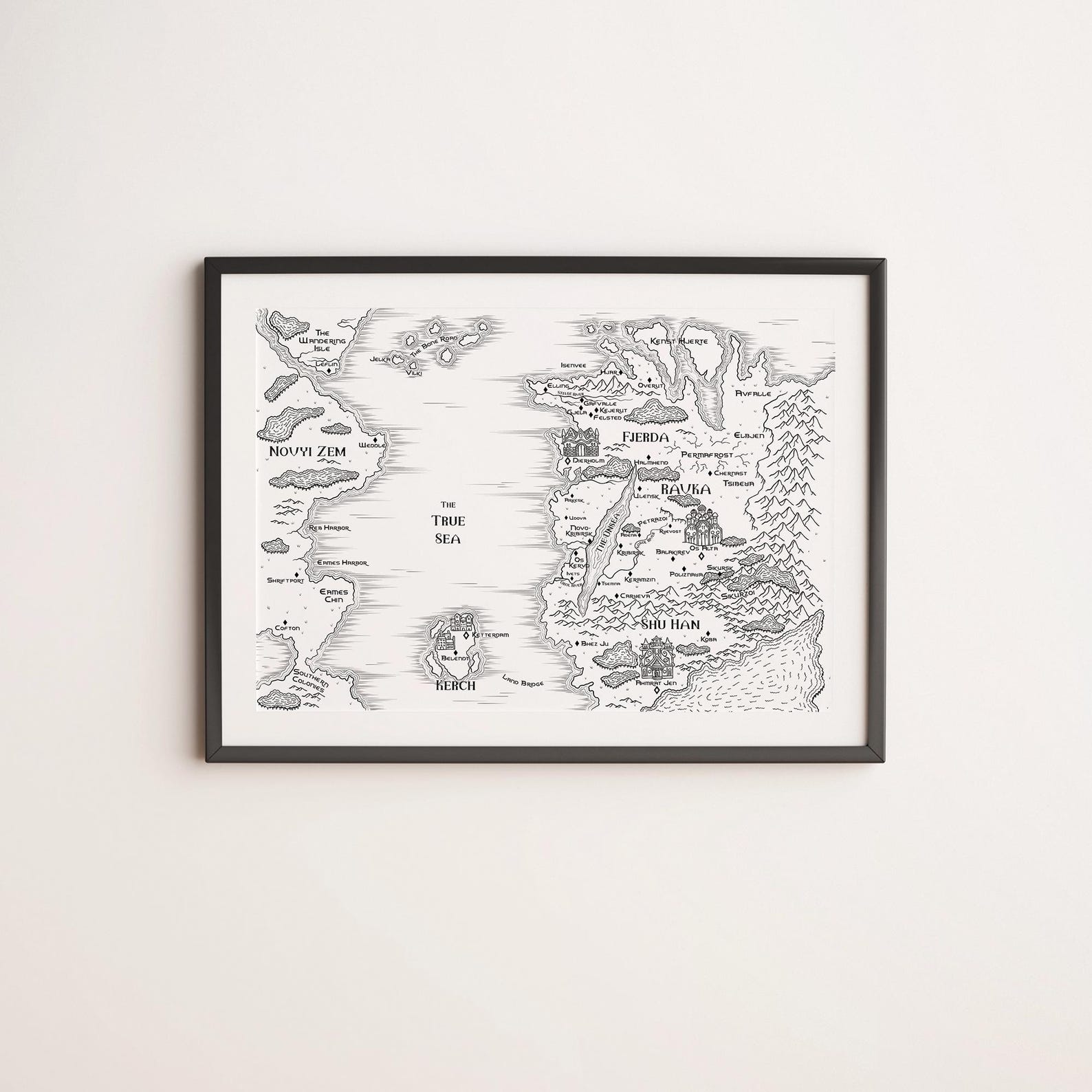 Map of Ravka: Grishaverse - Etsy