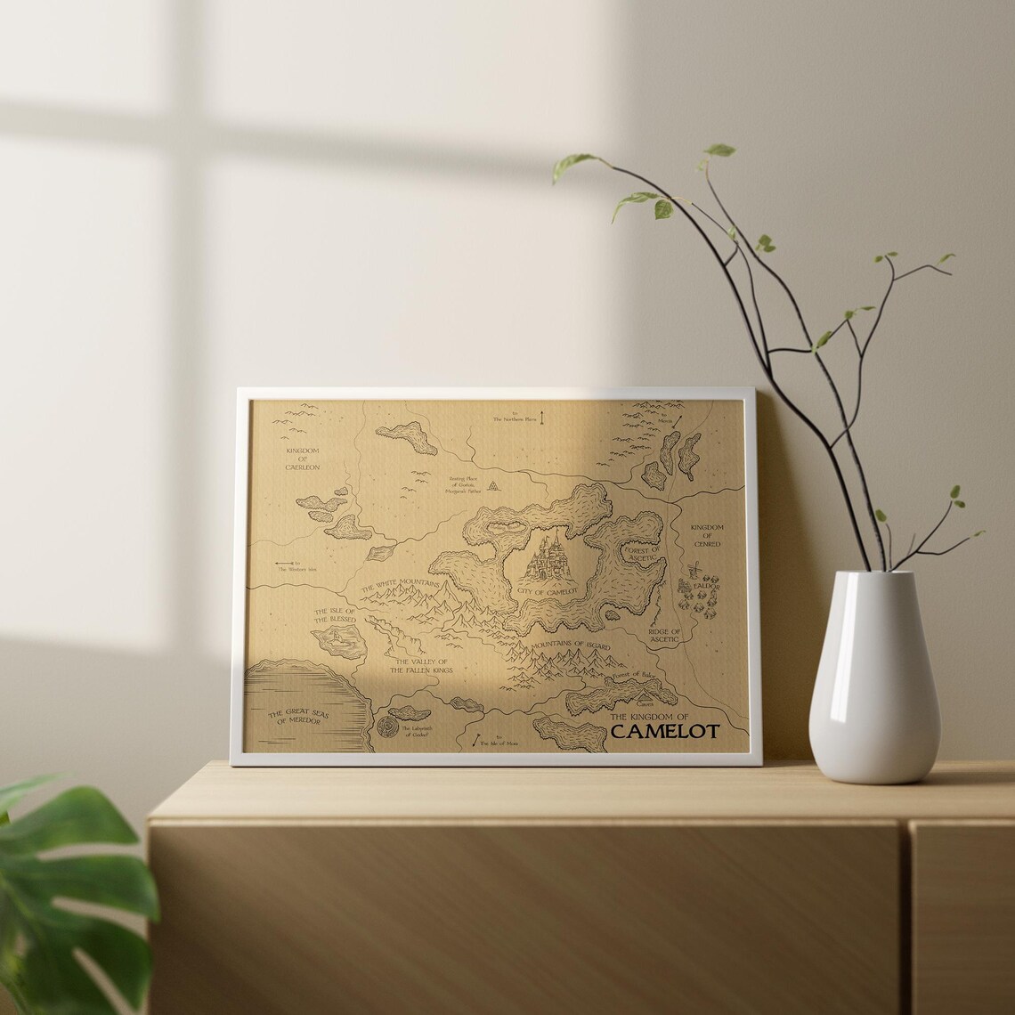 Map of Camelot - Etsy