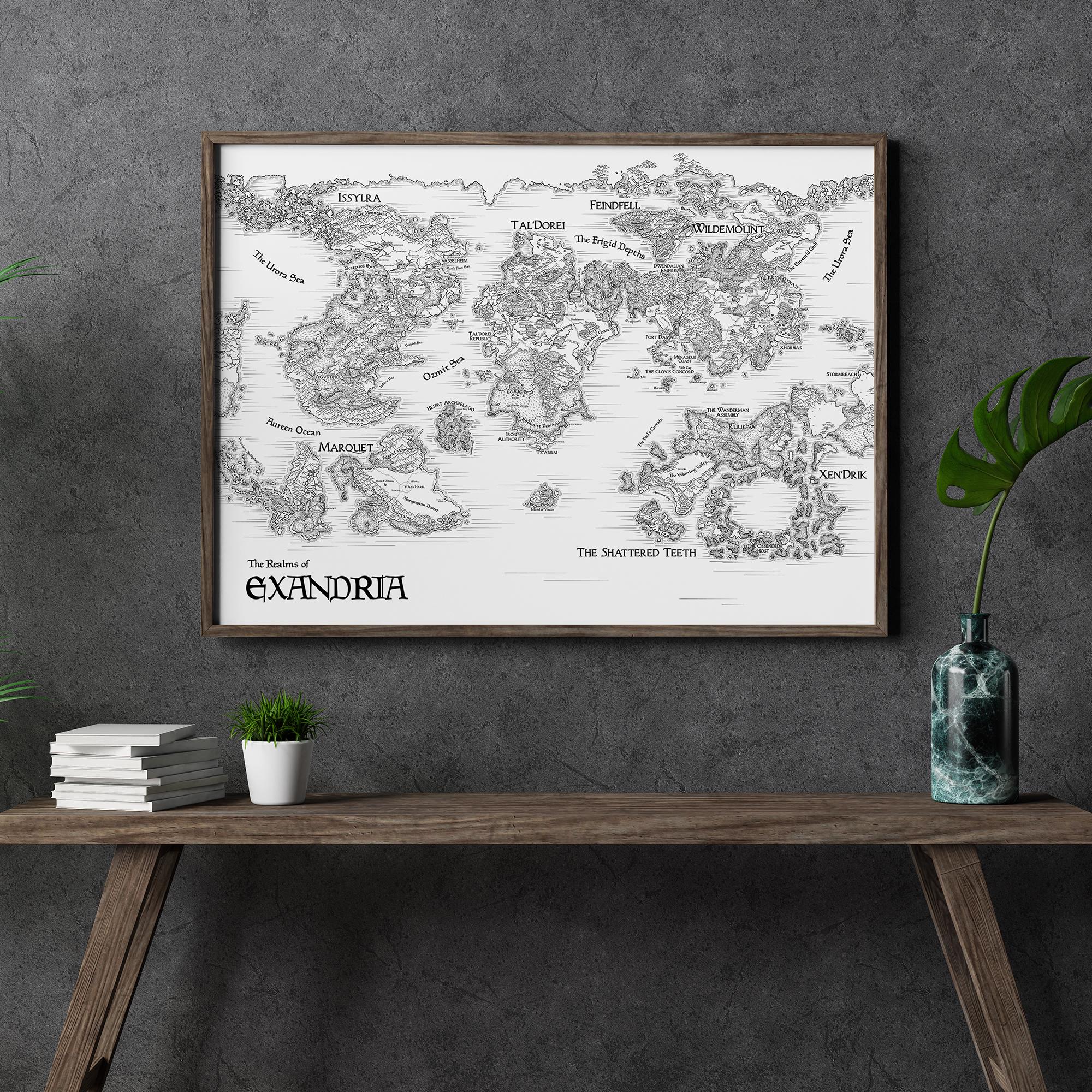 Map of Exandria - Etsy