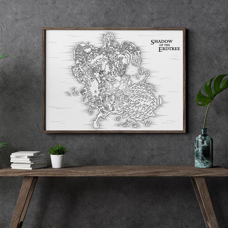 Map of Shadow of the Erdtree - Etsy