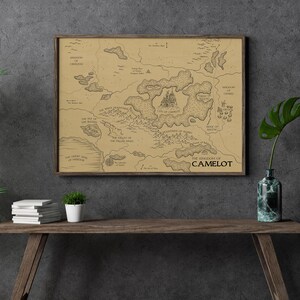 Map of Camelot - Etsy