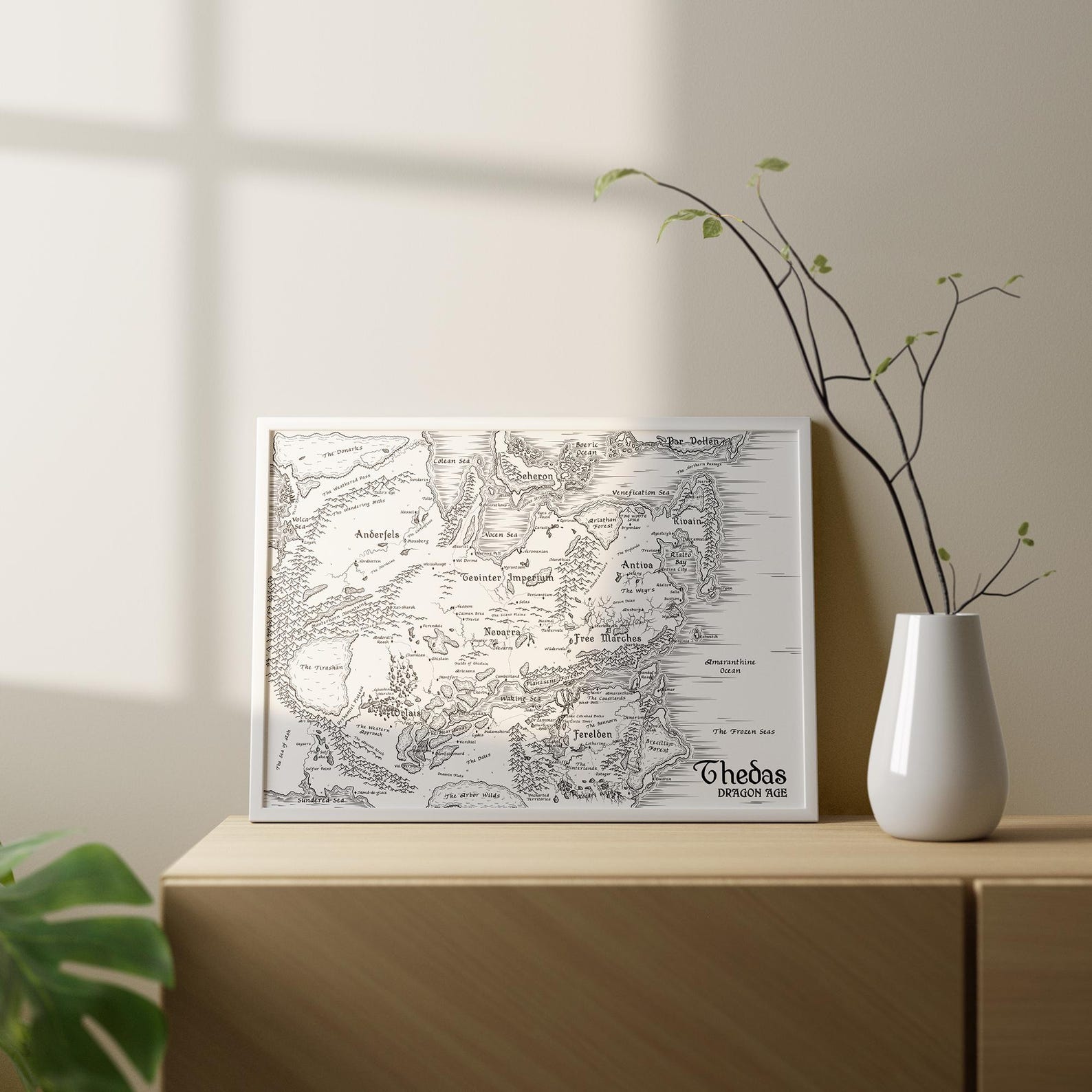 Map of Thedas: Dragon Age - Etsy