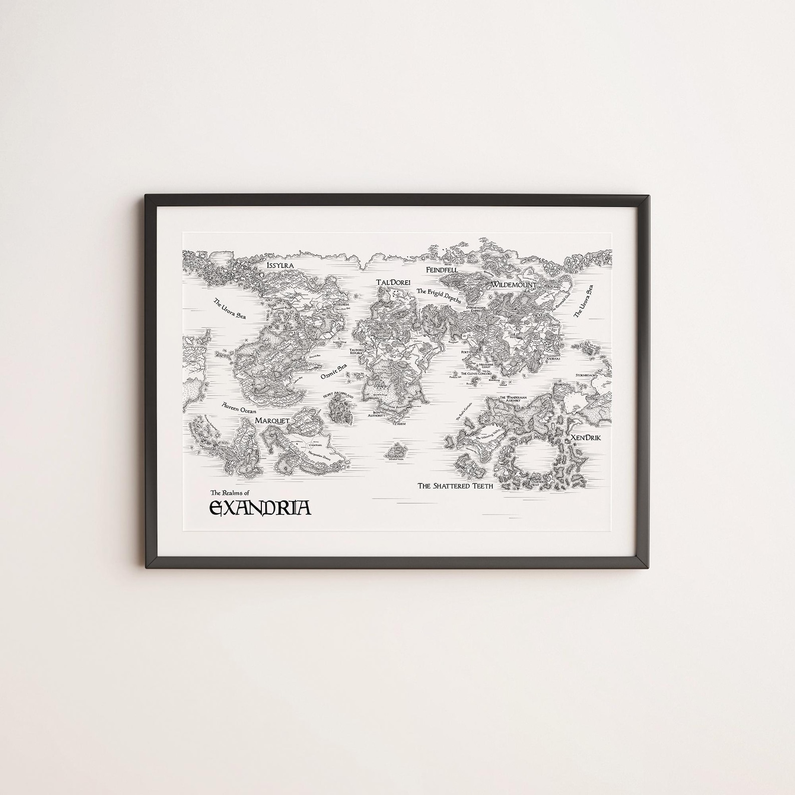 Map of Exandria - Etsy
