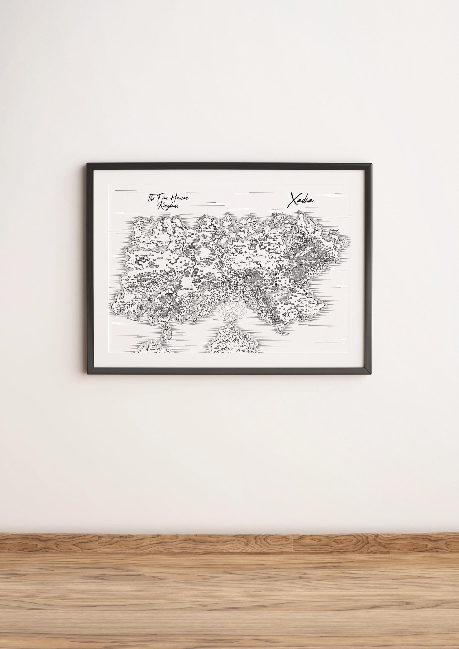 Map of Xadia: Dragon Prince - Etsy