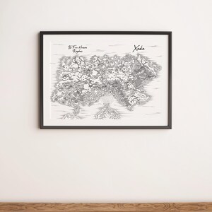 Map of Xadia: Dragon Prince - Etsy
