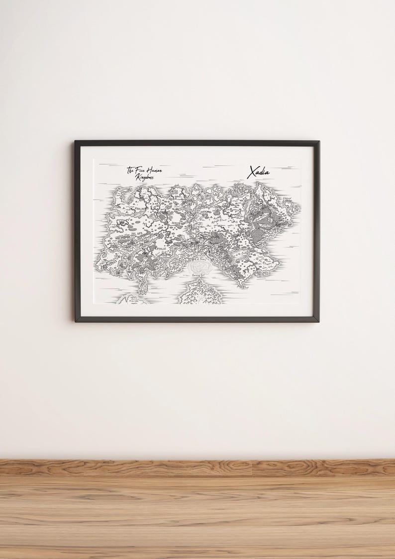 Map of Xadia: Dragon Prince - Etsy
