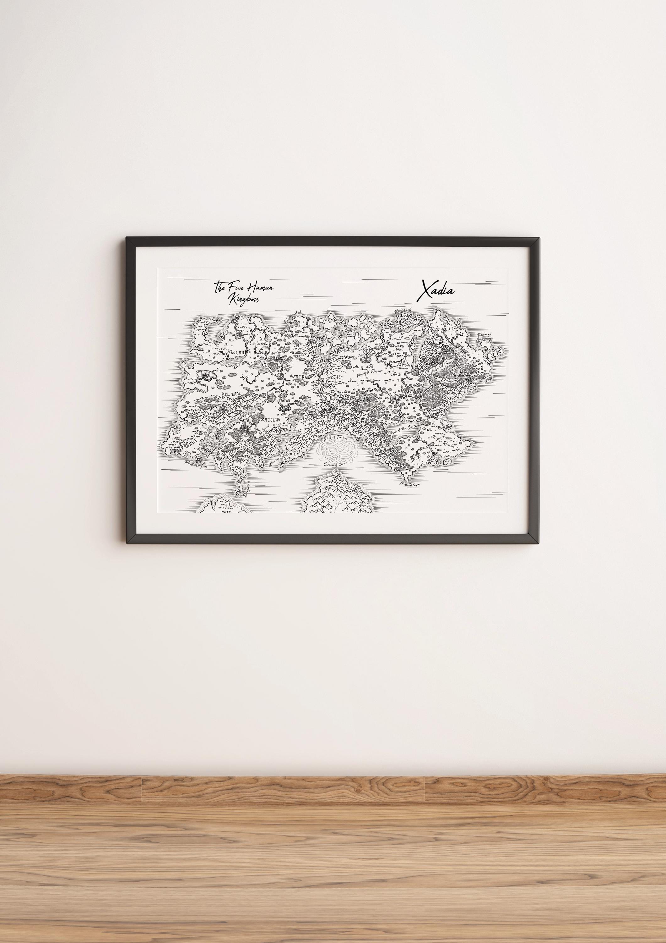 Map of Xadia: Dragon Prince - Etsy
