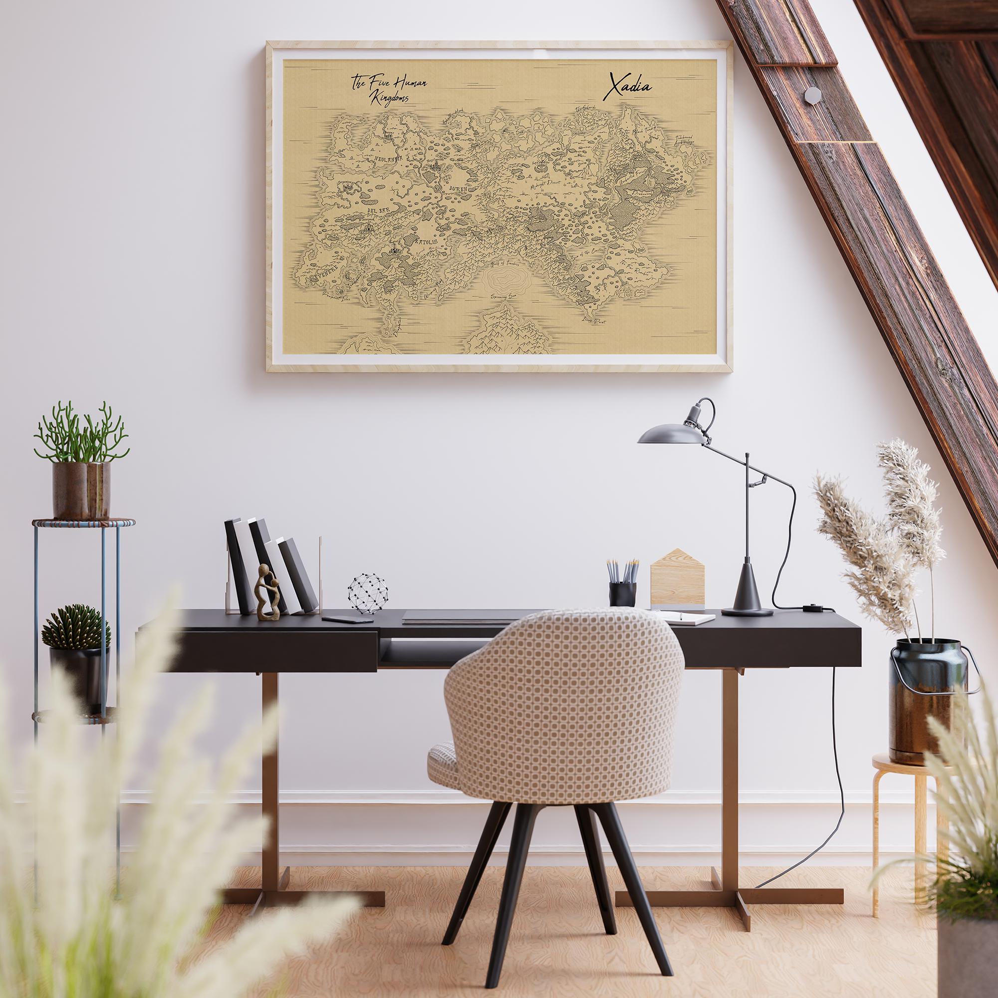 Map of Xadia: Dragon Prince - Etsy