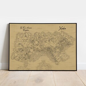 Map of Xadia: Dragon Prince - Etsy