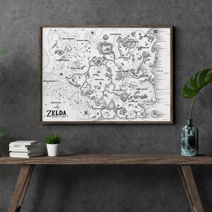 Map of Hyrule: Zelda - Etsy