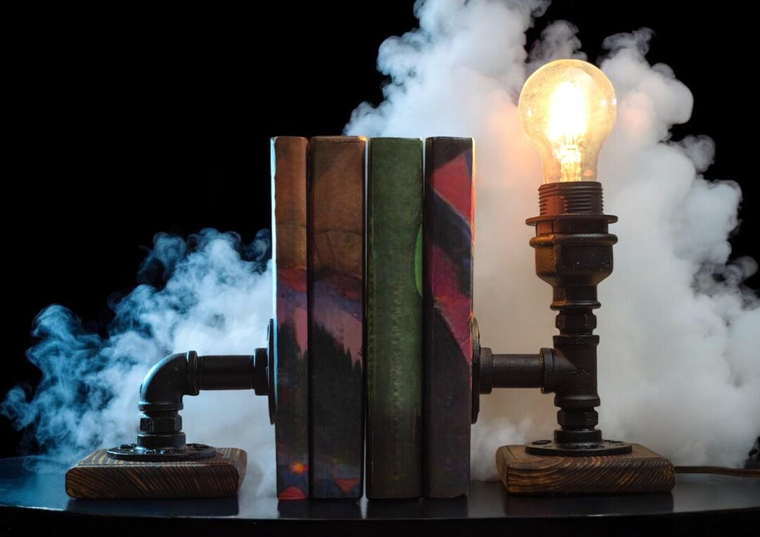 Book Ends Bedside Lamp, Desk Organizer, Book Holder, Book Nook, Book ...