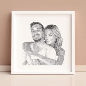 Custom Portrait Wordart Wall | Art Print | Framed Print | Mounted Card ...