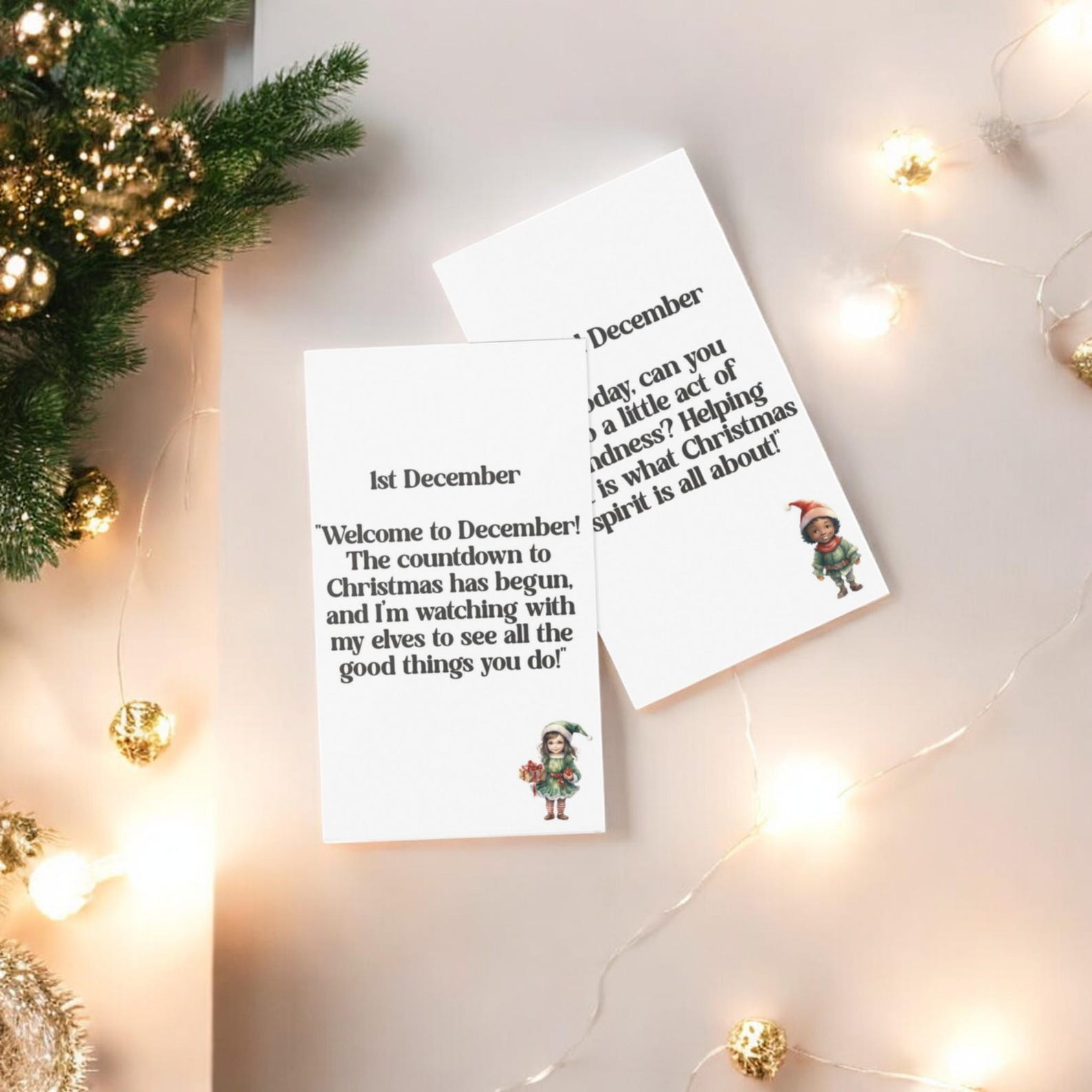 Children's Personalised Countdown Advent Puzzle Calendar Box | Santa's ...