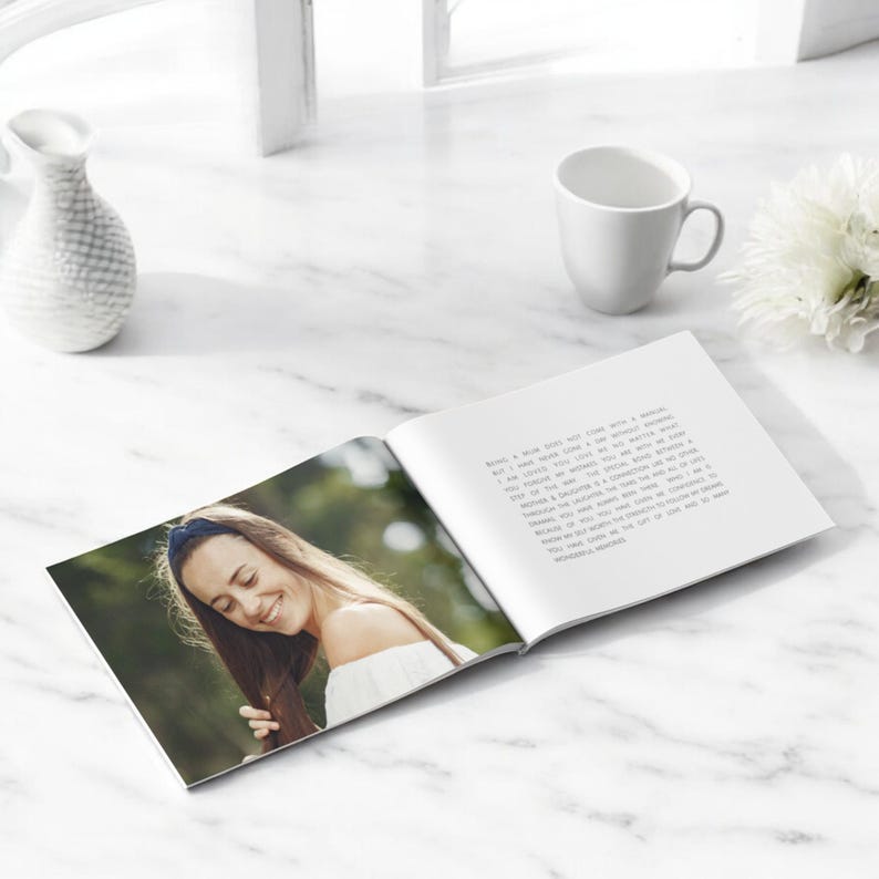 Custom Mum/nan Photo Poem Book | Mini Poem Book for Mum | Personalised ...