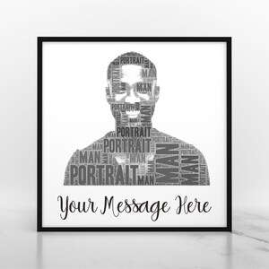 Custom Portrait Wordart Wall | Art Print | Framed Print | Mounted Card ...