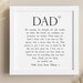 Dad Personalised Framed Poem | Dad Poem Print | Father's Day | Wedding ...