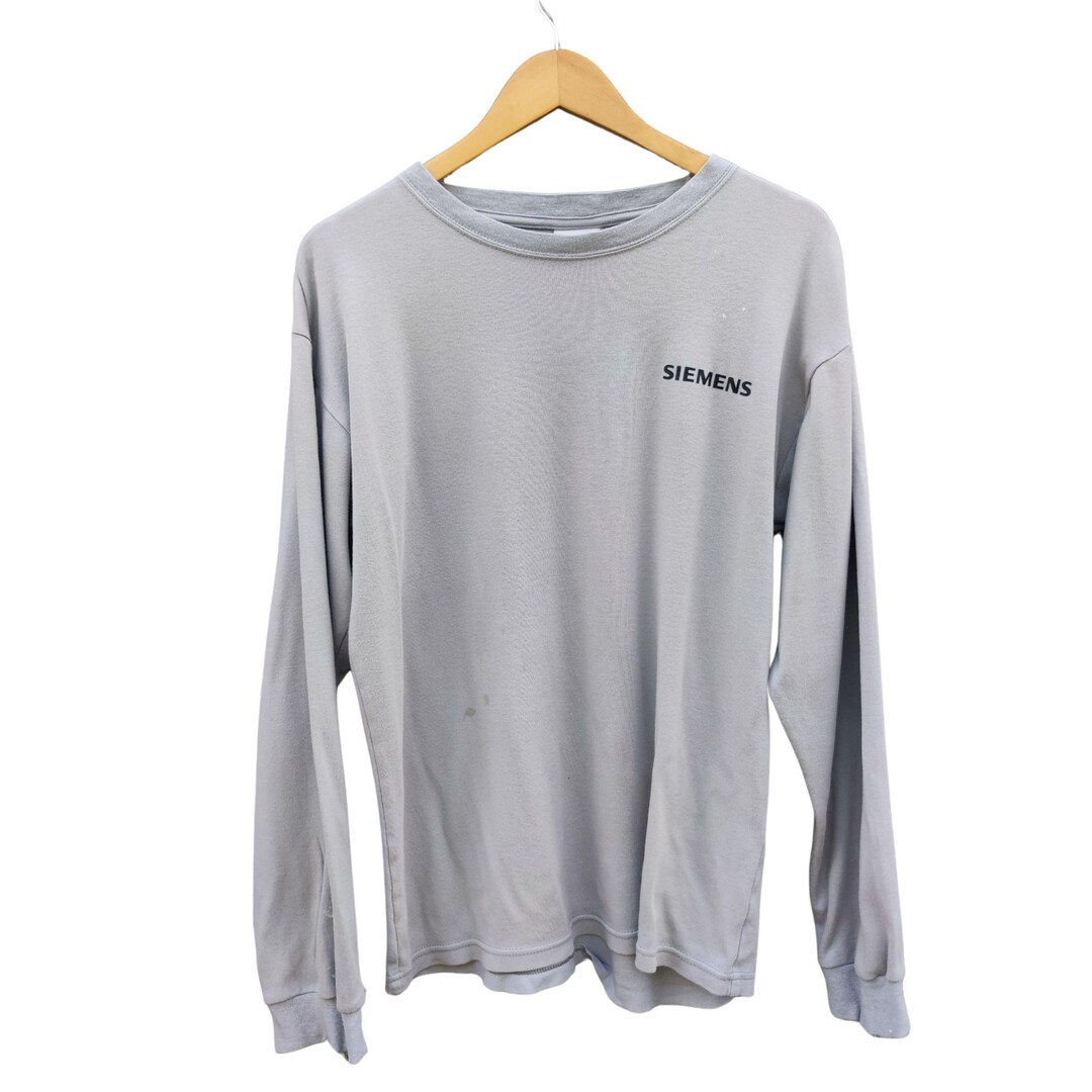 Rare Vintage Siemens Shirt Minimalist Spell Out Long Sleeve Techwear ...