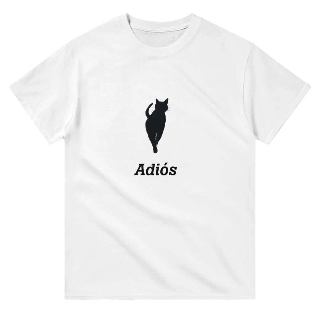 Black Silhouette Cat Adios Bye Bye Men's T-shirt Gift for Him - Etsy