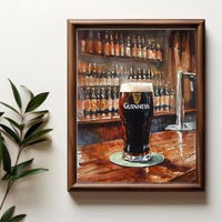 Guinness Glass Print - Etsy