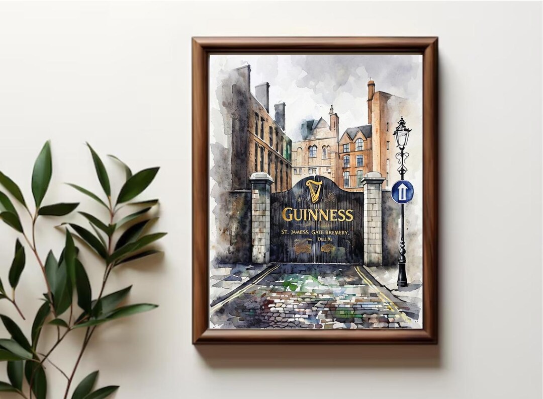 Guinness Brewery Watercolor Print - Etsy
