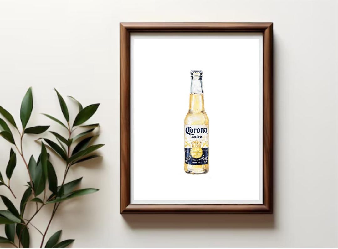 Corona Watercolor Print - Etsy